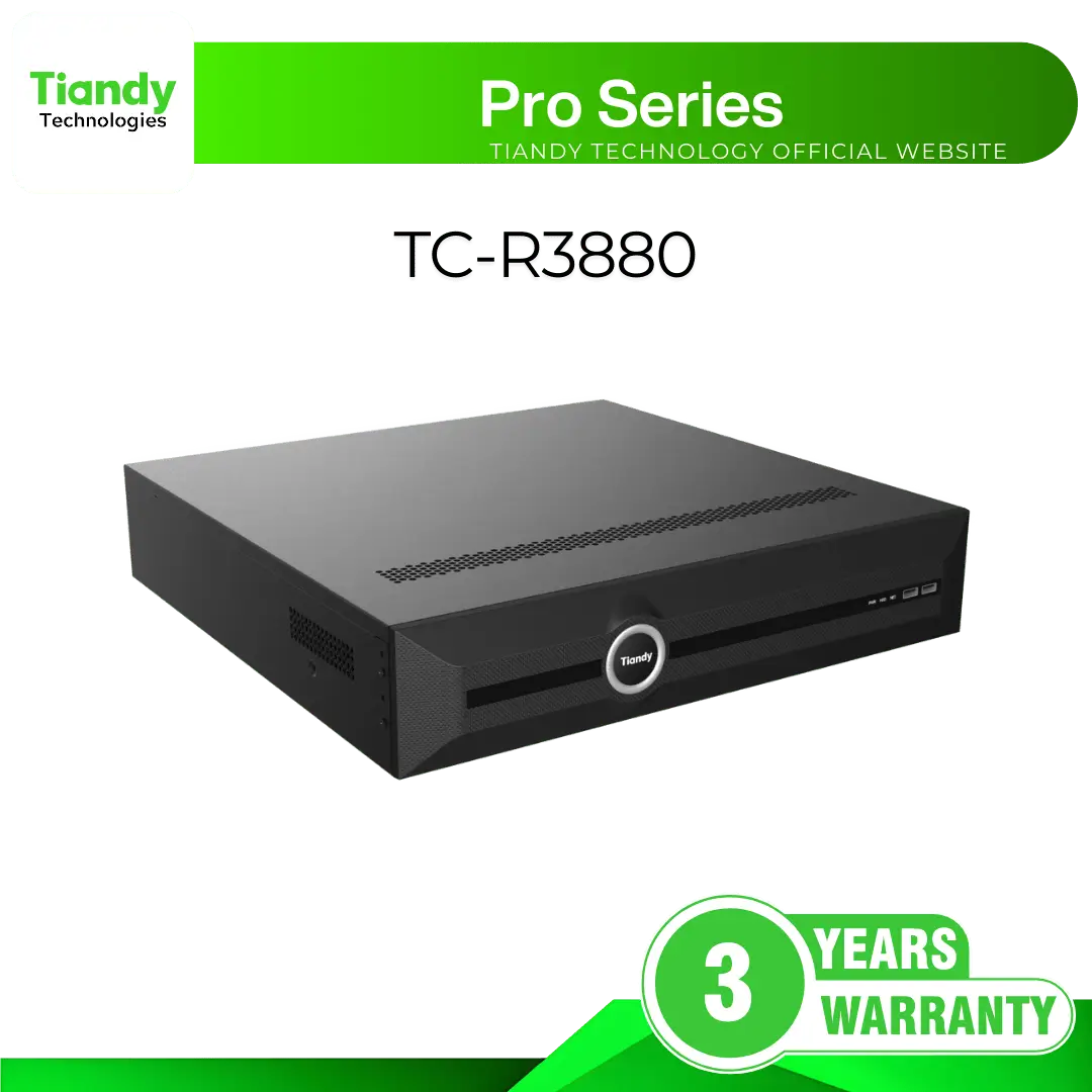 Tiandy TC-R3880 PS: 80-Channel 8HDD 4K NVR - Tiandy Technology